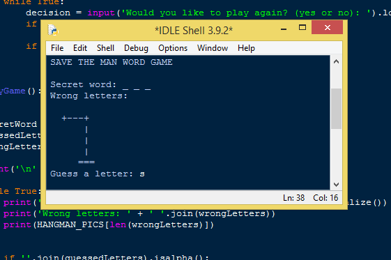 Save The Man Word Game In Python Free Source Code Sourcecodester